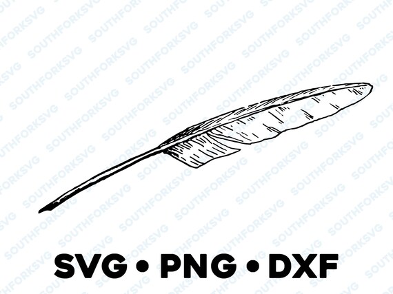 Quill Feather Pen SVG PNG DXF Cut File for Cricut Silhouette | Etsy