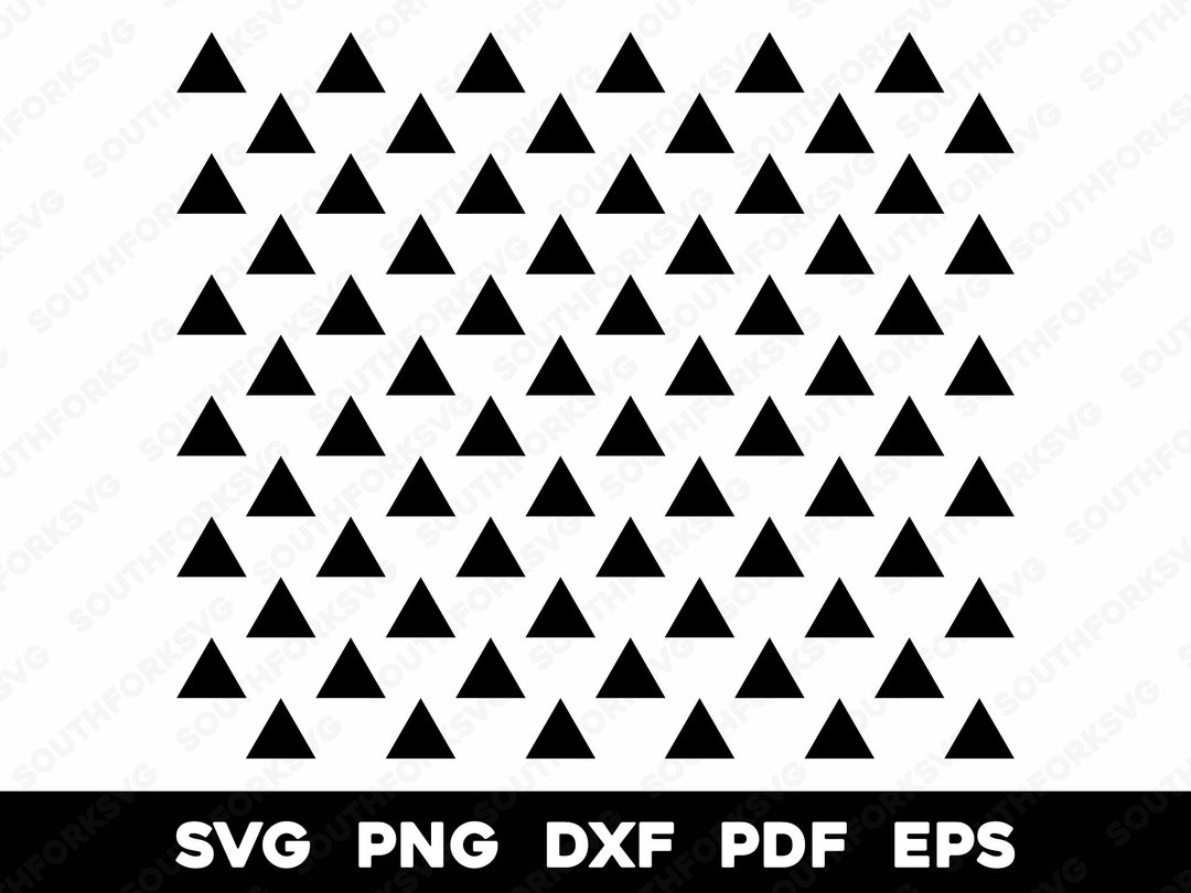 Triangles Pattern Svg Png Dxf Eps Pdf Vector Graphic - Etsy