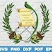 Guatemala Nationalflagge Crest svg png dxf eps pdf Vektorgrafik Design ...