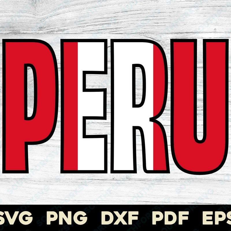 Peruvian Flag Svg - Etsy