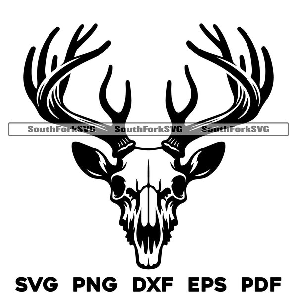 Skull Mount Svg - Etsy