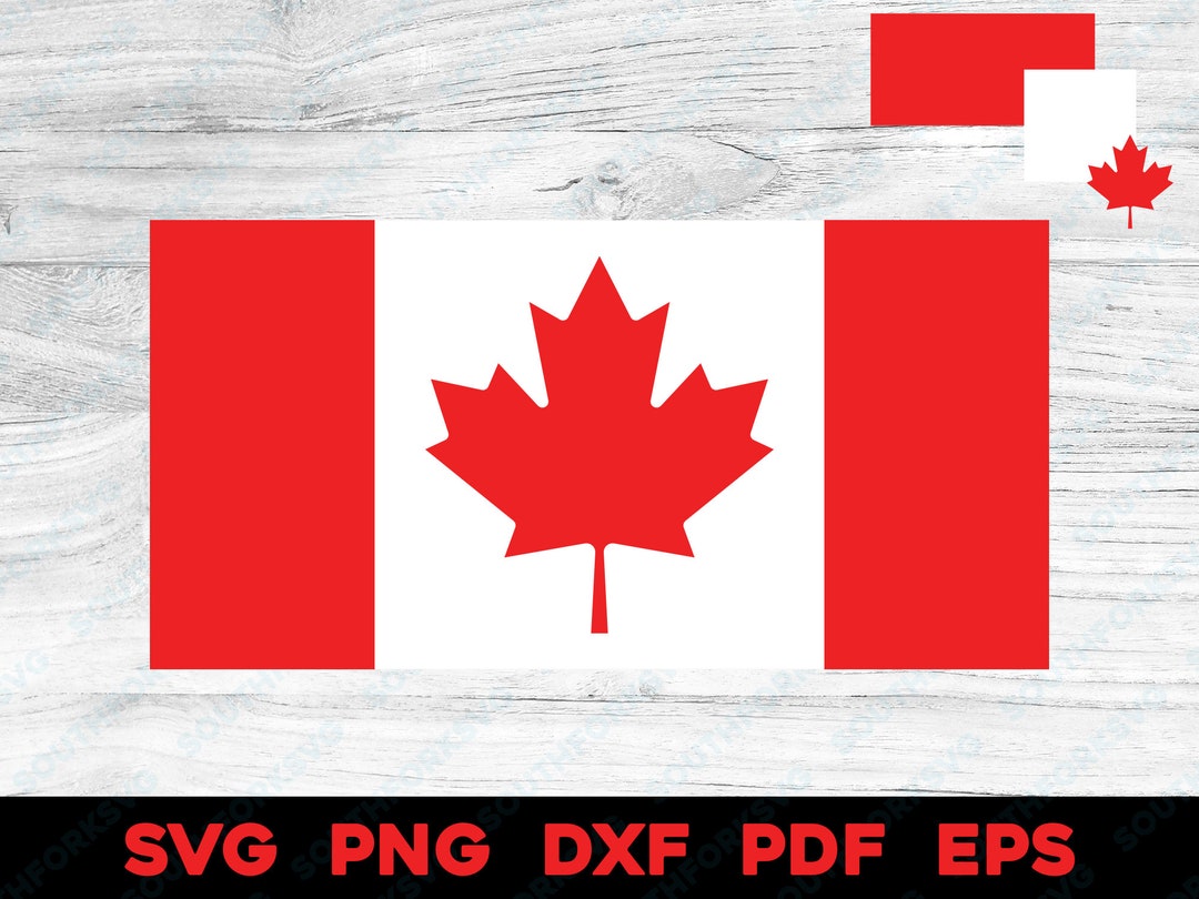 Canada Canadian Flag | Svg Png Dxf Eps Pdf | Layered by Color Vector ...
