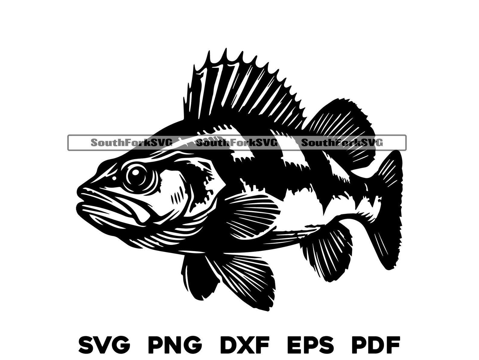 Walleye Graphic Svg Png Dxf Eps Pdf Laser Cnc Vinyl Cut Print Dye Sub ...