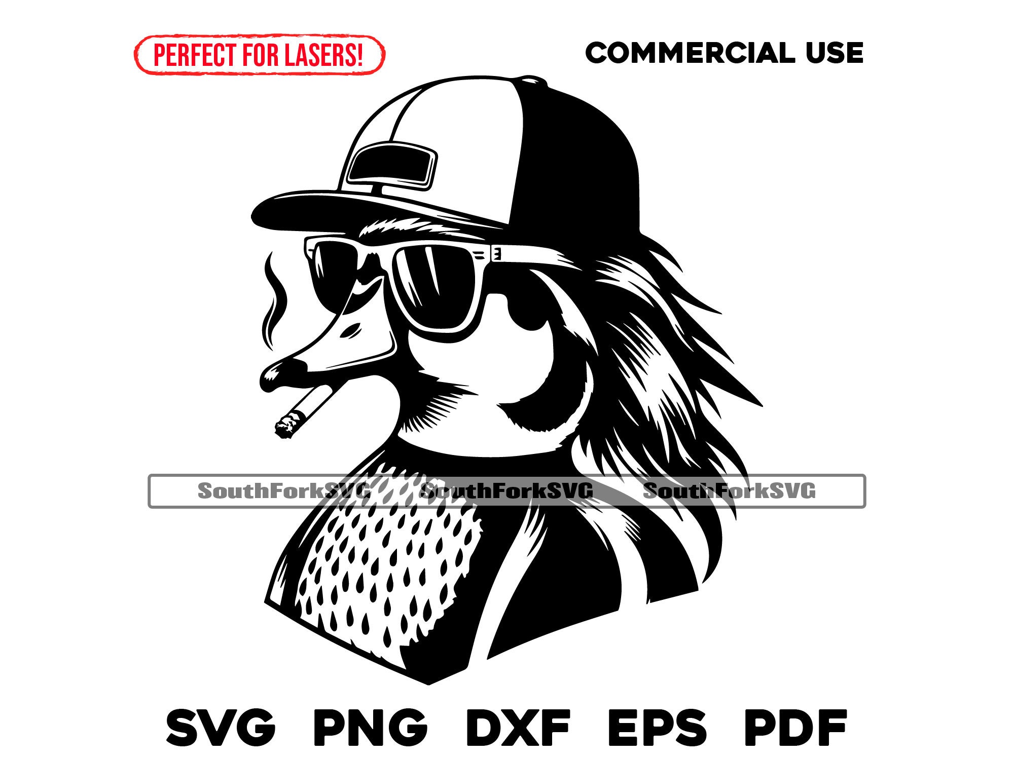 Wood Duck Mullet Trucker Hat Svg Png Dxf Eps Pdf | Vector Graphic ...