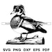 Wood Duck Standing on Log Svg Png Dxf Eps Pdf | Vector Graphic Design ...