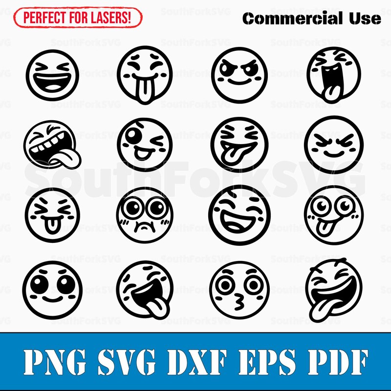Silly Face Svg - Etsy