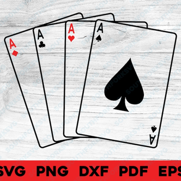 Spade Card Template - Etsy