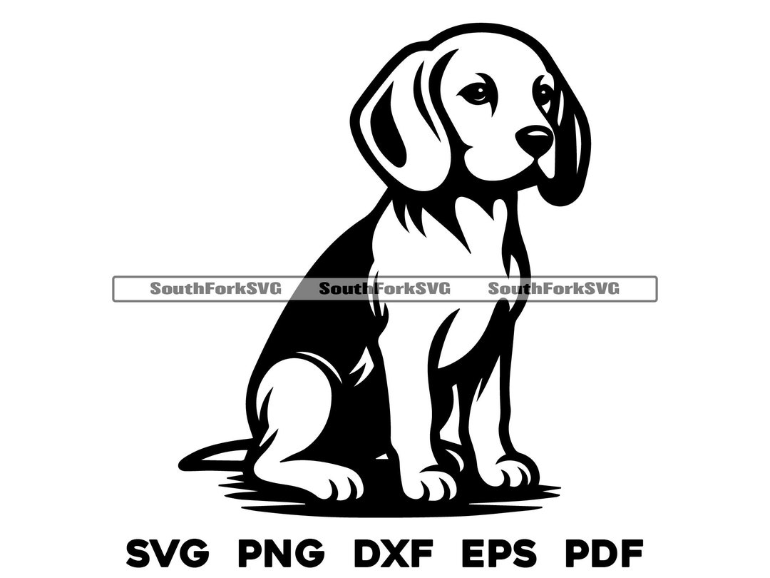 Beagle Puppy Dog Design Svg Png Dxf Eps Pdf Vector Graphic Cut File ...