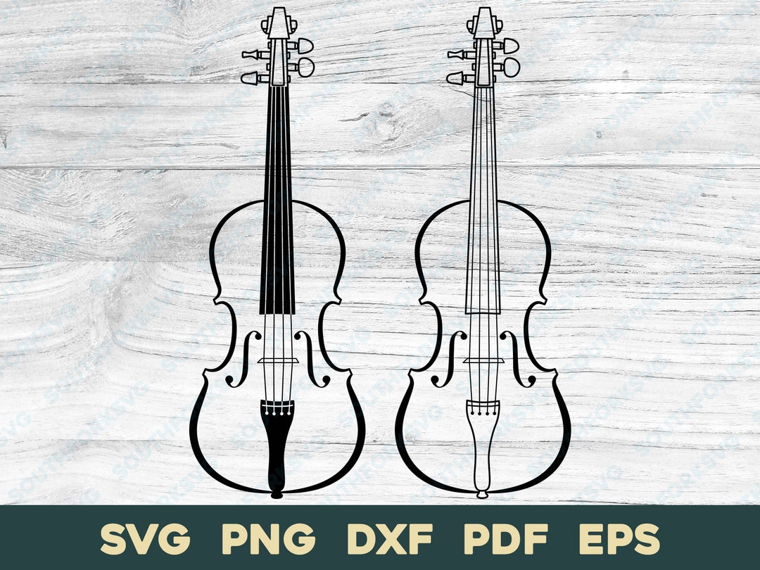 Violins Design Bundle | Svg Png Dxf Eps Pdf | Violinist Vector Graphic ...