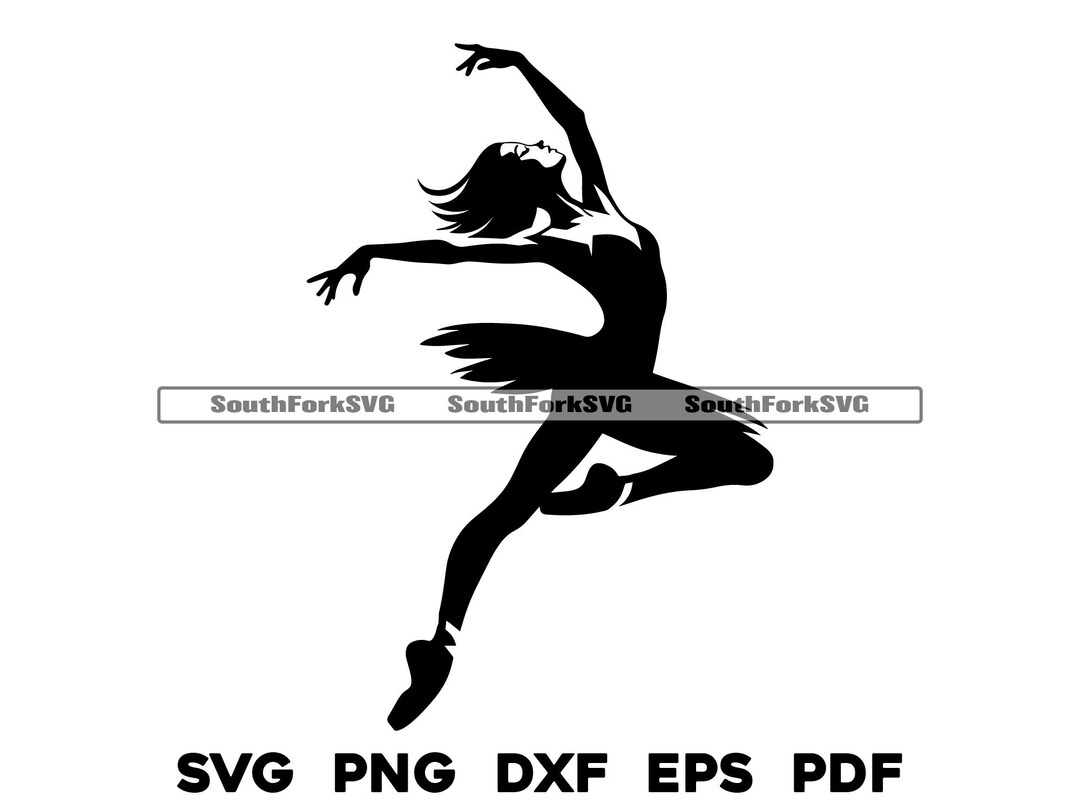 Ballerina Dancing Svg Png Dxf Eps Pdf | Laser Engrave Cut Print Files ...