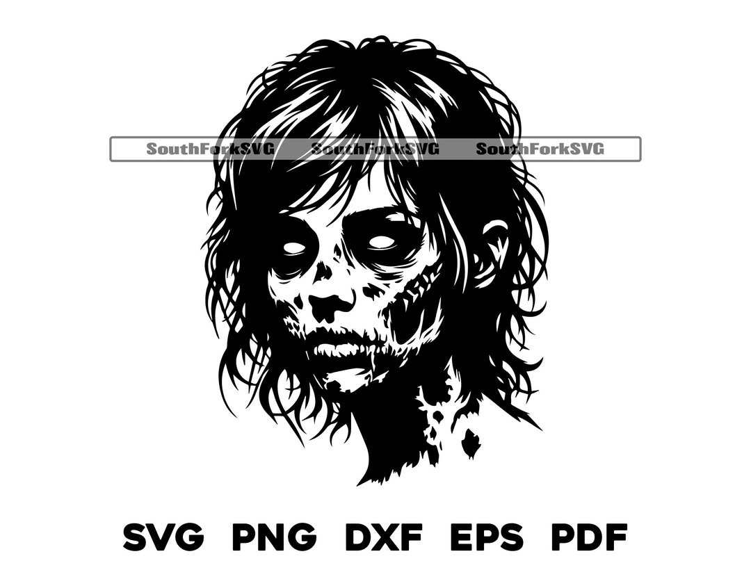 Zombie Girl Svg Png Dxf Eps Pdf | Transparent Vector Graphic Design Cut ...