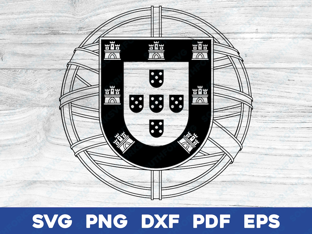 Portugal National Country Flag Crest Svg Png Dxf Pdf Eps Transparent ...