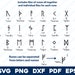 Morse Code Alphabet and Numbers 0-9 SVG PNG DXF Vector Graphic Design ...