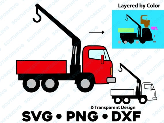 Tow Truck Towing Wrecker SVG PNG DXF Clipart Transparent | Etsy