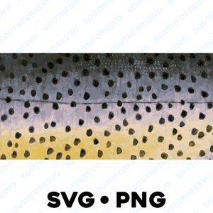 Tahoe Trout Skin Pattern SVG PNG DXF Rainbow Brook Brown Trout Fly ...