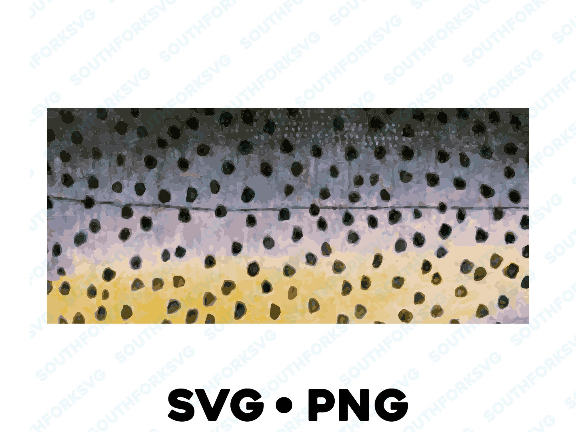 Tahoe Trout Skin Pattern SVG PNG DXF Rainbow Brook Brown Trout - Etsy ...