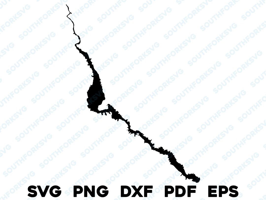 Lake Havasu Arizona California Map Shape Silhouette Svg Png Dxf Pdf Eps ...