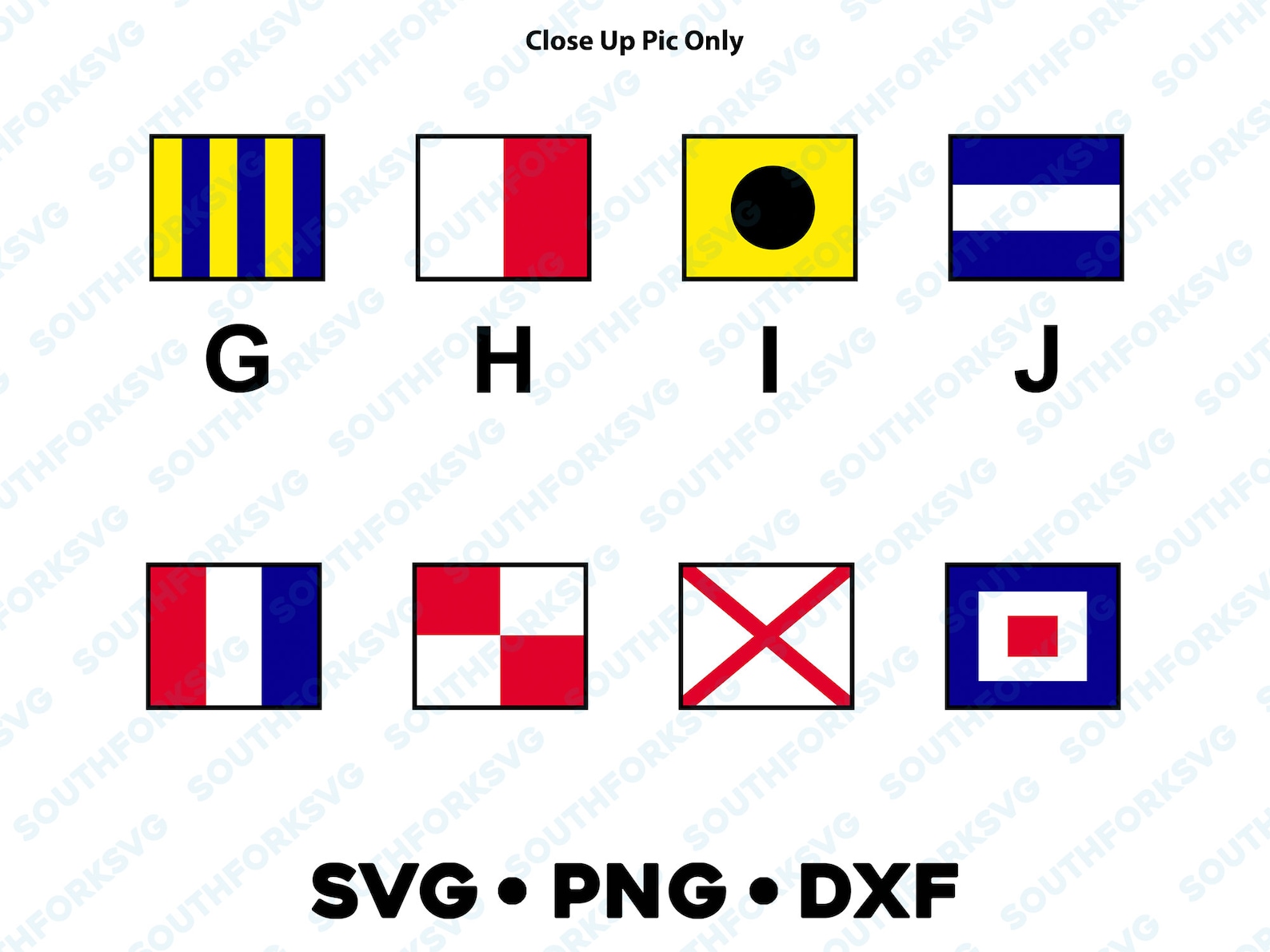 International Maritime Nautical Signal Flags Set 1 SVG PNG DXF Digital ...