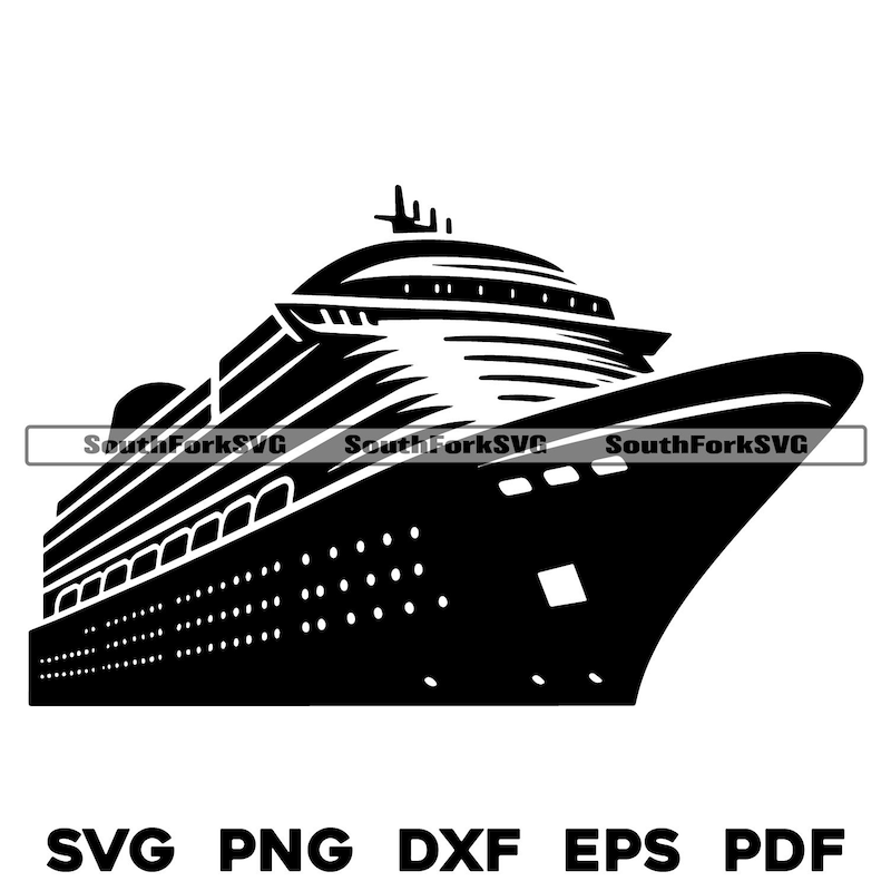 Cruise Ship Svg - Etsy