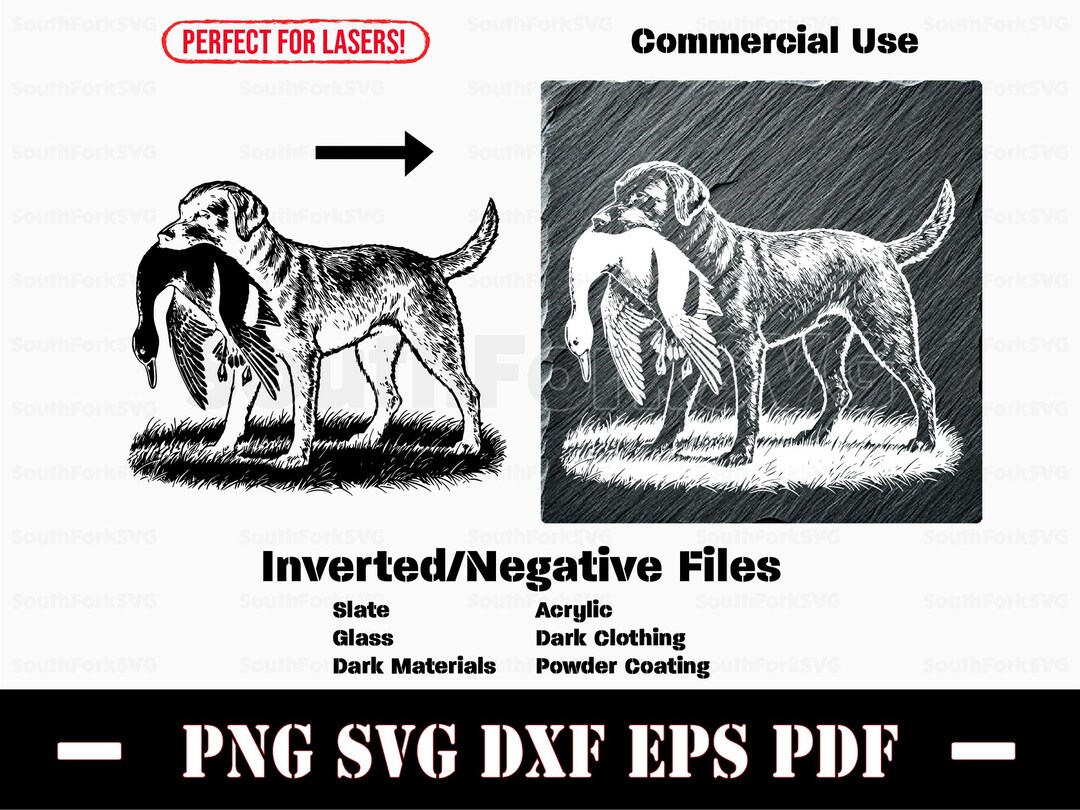 Inverted Labrador Retriever Duck Hunting Svg Png Dxf Eps Pdf | Vector ...