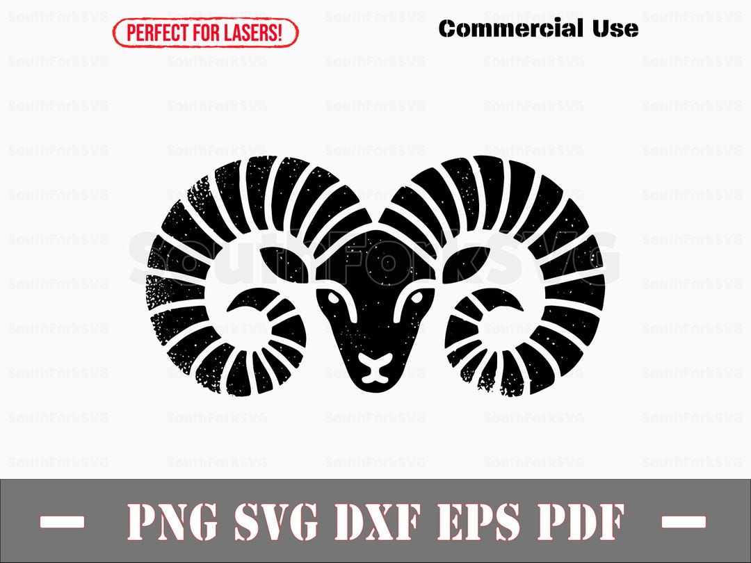 Aries Vintage Distressed Zodiac Sign Svg Png Dxf Pdf Eps Vector Graphic ...