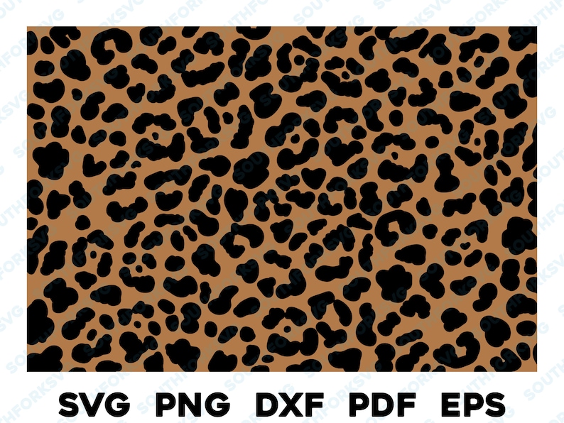 Cheetah Print Skin Pattern Svg Png Dxf Eps Pdf Layered by - Etsy