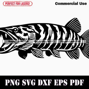 Muskie Musky Design Files Svg Png Dxf Eps Pdf | Transparent Vector ...