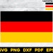 Germany National Country Flag Svg Png Dxf Pdf Eps Layered by Color ...