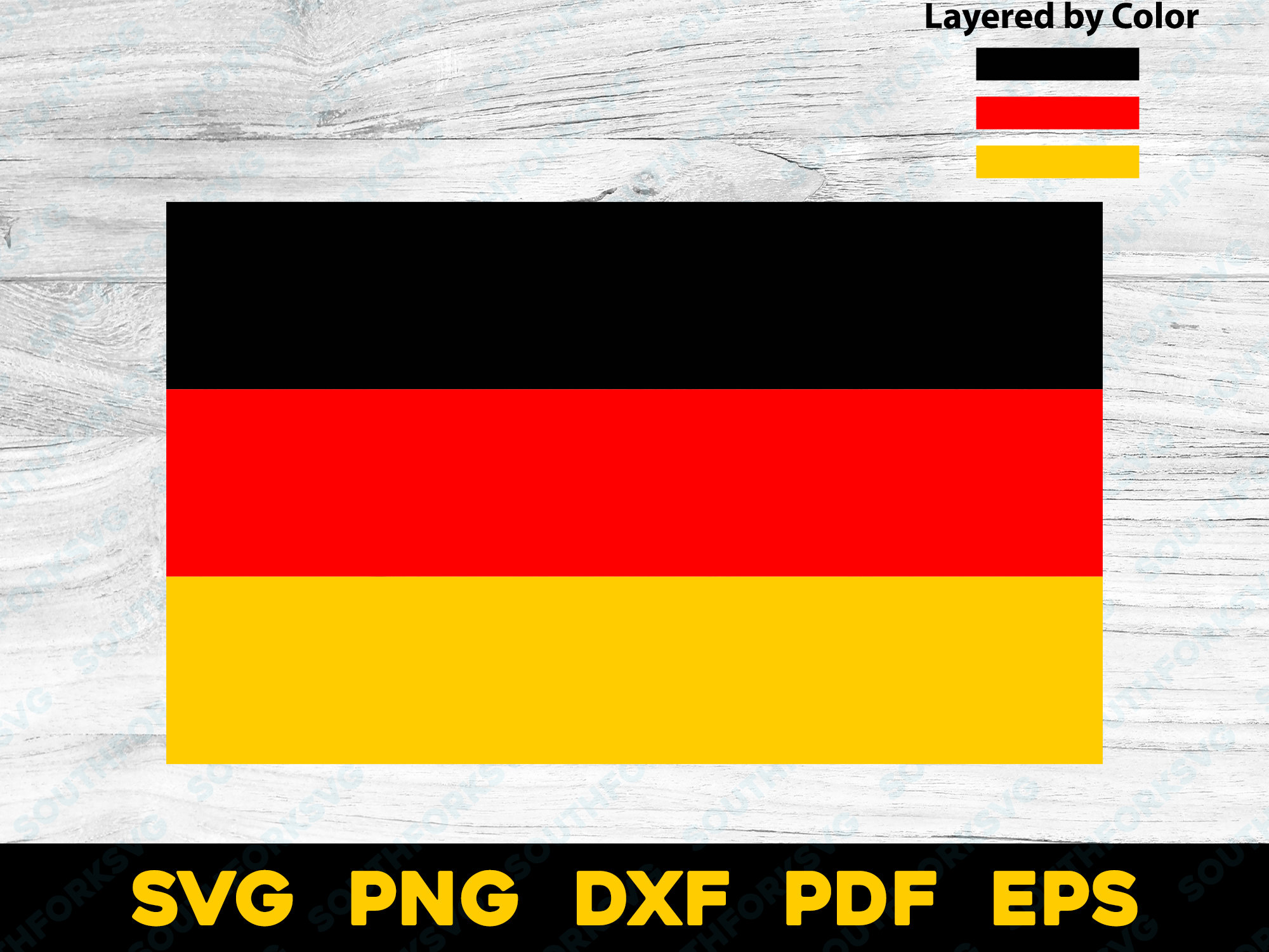 Germany National Country Flag Svg Png Dxf Pdf Eps Layered by - Etsy