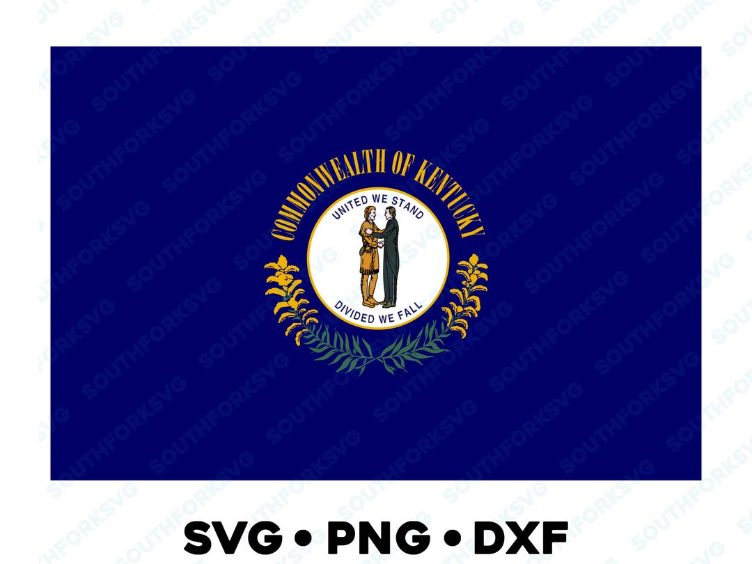 Kentucky State Flag Svg Png Dxf Vector Graphic Design Digital File U.S ...