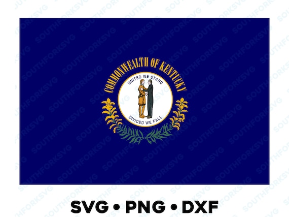 Kentucky State Flag Svg Png Dxf Vector Graphic Design Digital | Etsy