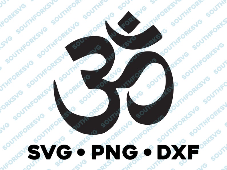 OM Svg Png Dxf Symbol Vector Transparent Cameo Silhouette - Etsy