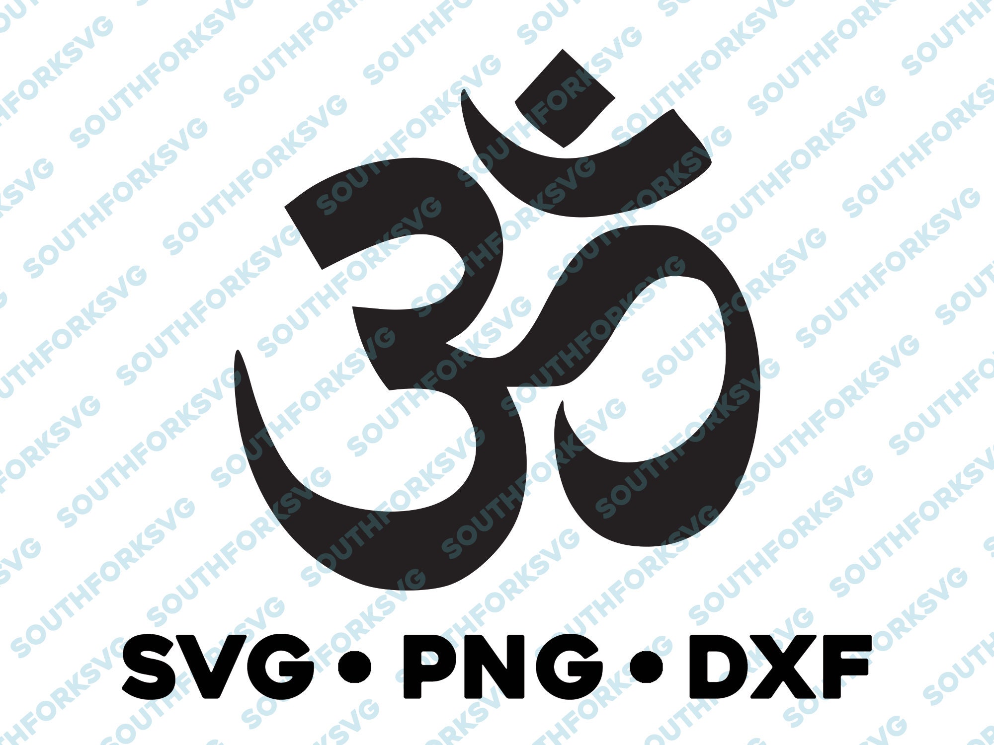 OM Svg Png Dxf Symbol Vector Transparent Cameo Silhouette Hinduism ...