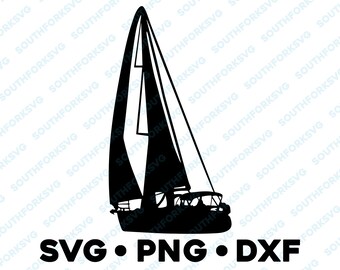 Sailboat Dxf File | Etsy