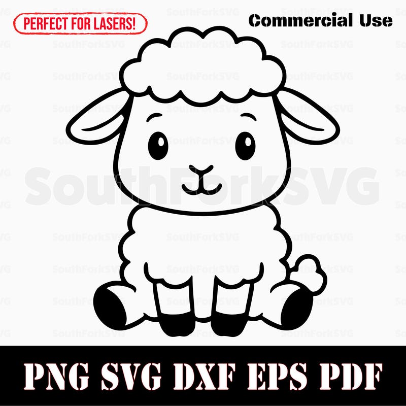 Baby Sheep Svg - Etsy