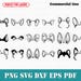 Simple Animal Ears Bundle Svg Png Dxf Eps Pdf | Vector Graphic Cut ...