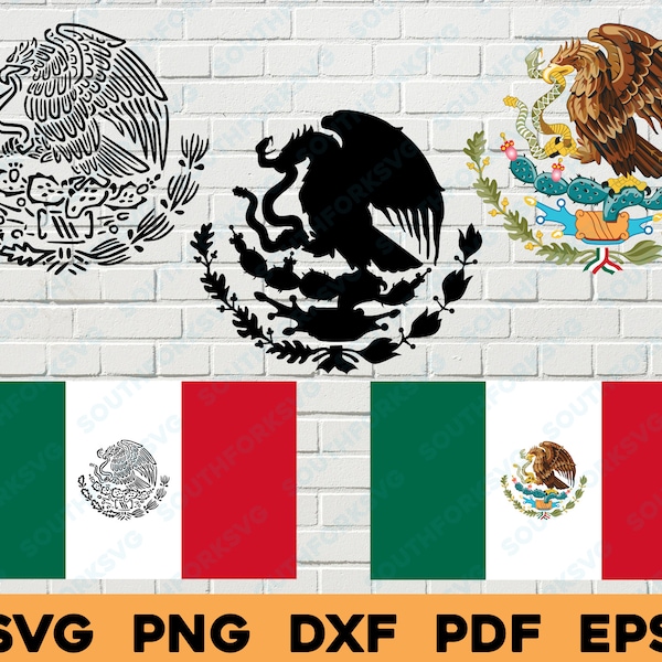 Mexican Flag Svg - Etsy