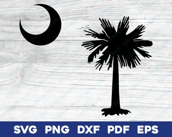 South Carolina Palm Tree SVG & PNG - Etsy