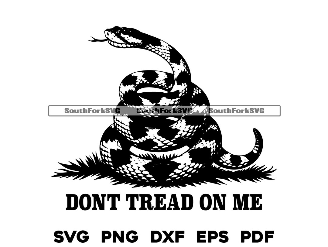 Don't Tread on Me Rattlesnake Gadsden Flag | Svg Png Dxf Eps Pdf ...