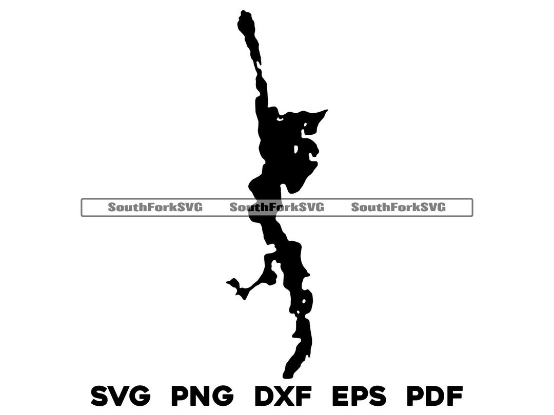 Oxtongue Lake Ontario Canada Map Shape Silhouette Svg Png Dxf Pdf Eps ...