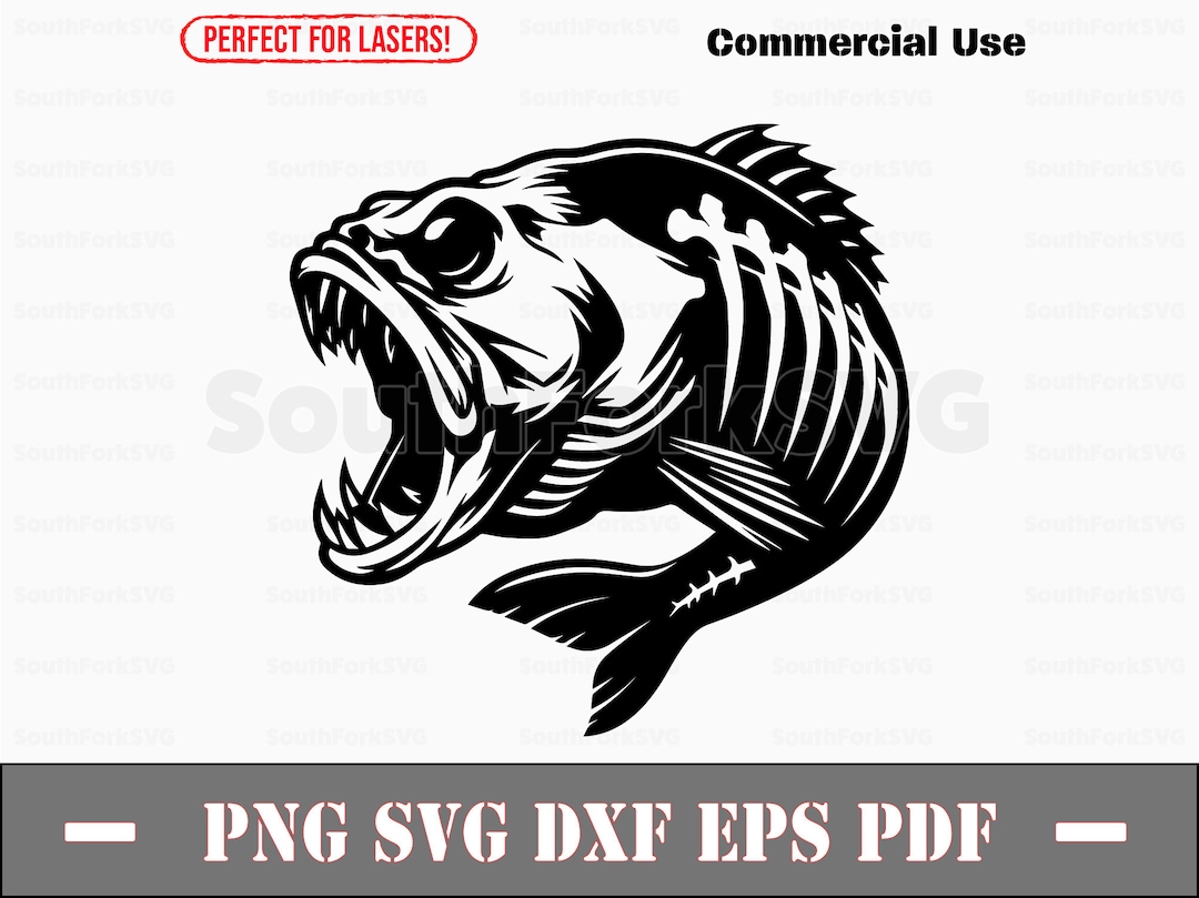 Largemouth Bass | Svg Png Dxf Eps Pdf | Transparent Vector Graphic ...