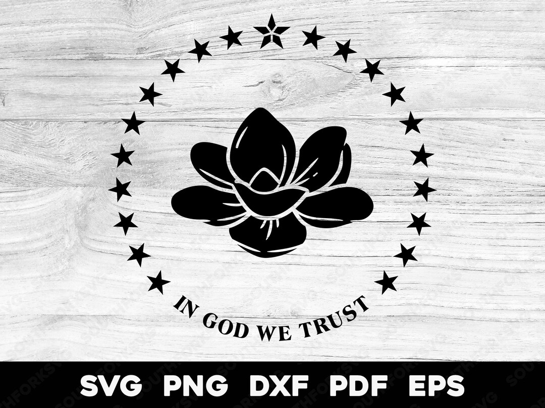 Mississippi State Flag Emblem Black Transparent | Svg Png Dxf Eps Pdf ...