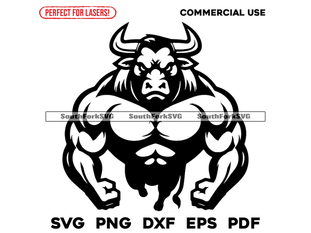 Angry Bull Middle High School Sports Team Mascot | Svg Png Dxf Eps Pdf ...