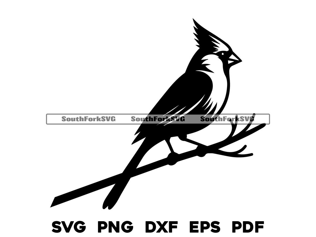 Simple Cardinal Bird Design | Svg Png Dxf Eps Pdf | Vector Graphic Cut ...