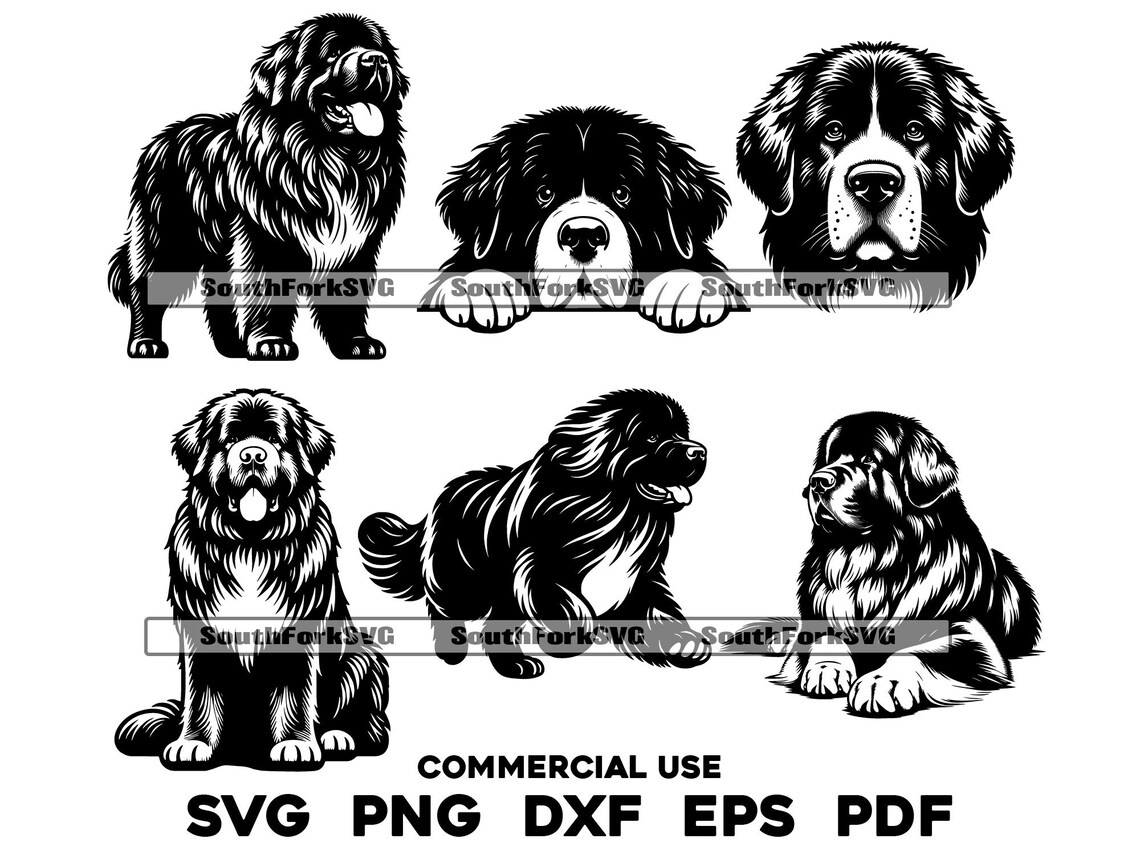Newfoundland Bundle Pack Svg Png Dxf Eps Pdf | Vector Graphic Cut File ...