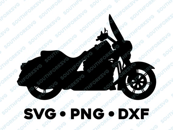 Motorcycle Silhouette SVG PNG DXF Cut File Design Vector Biker - Etsy