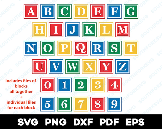 Simple ABC Blocks Wooden Alphabet Cubes Letters Educational Toy Spell ...