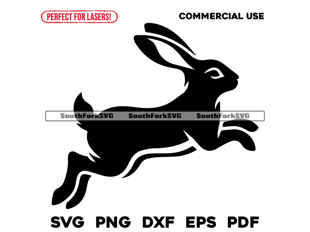 Running Rabbit Design | Svg Png Dxf Eps Pdf | Vector Graphic Cut File ...