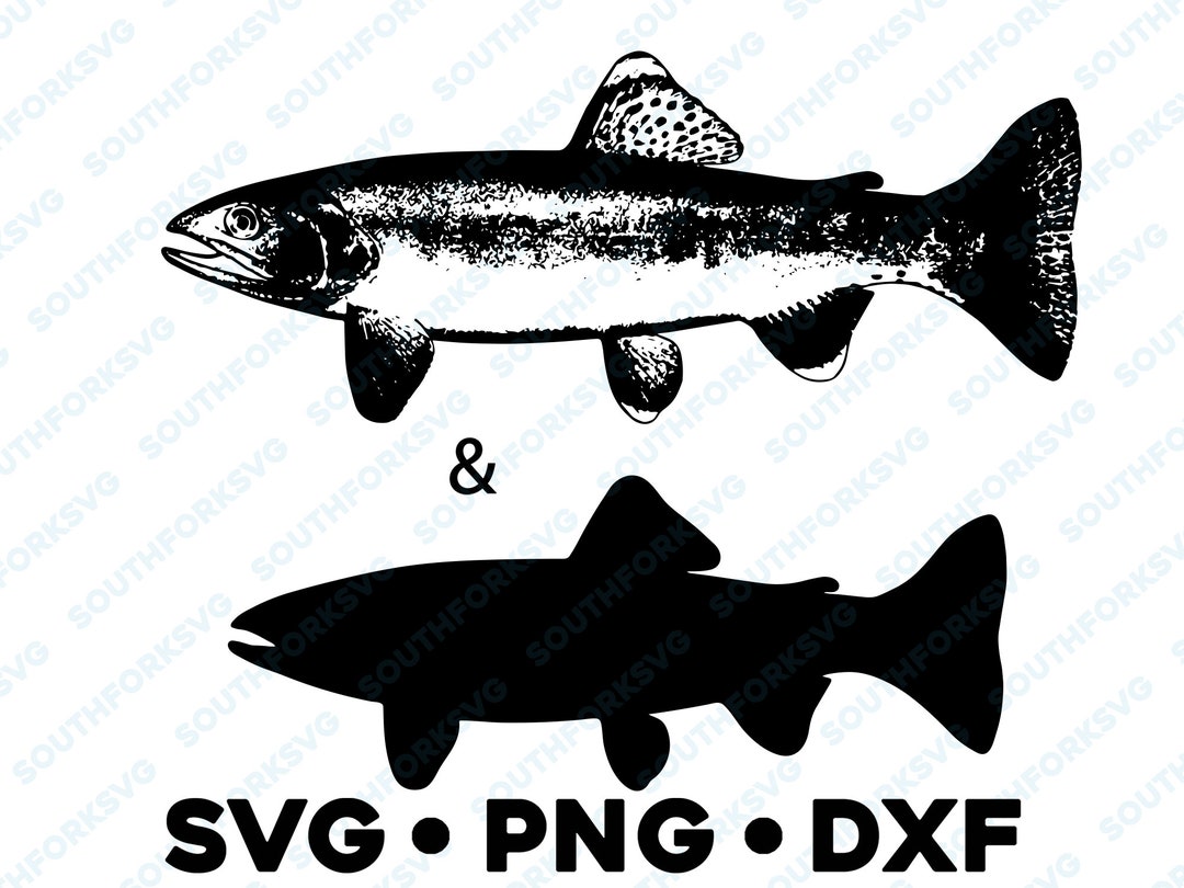Cutthroat Golden Trout Rainbow SVG PNG DXF Transparent Vector Graphic ...