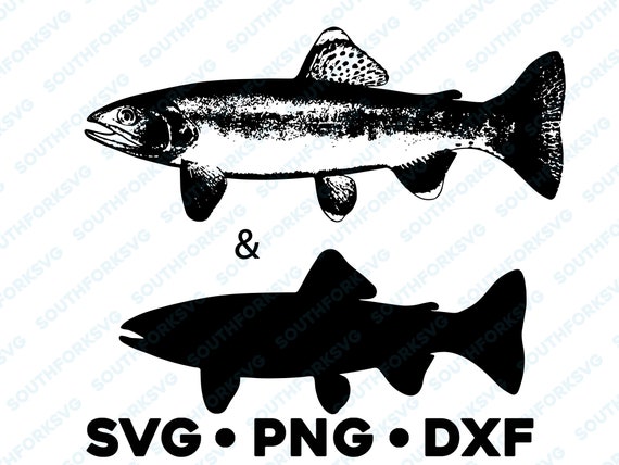 Cutthroat Golden Trout Rainbow SVG PNG DXF Transparent Vector | Etsy